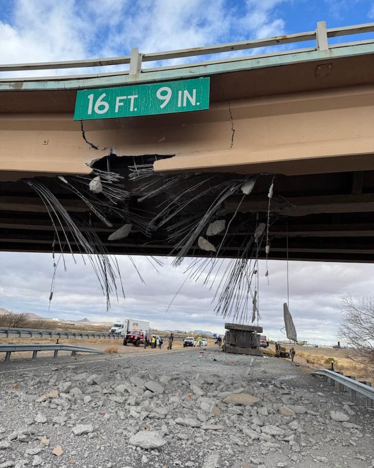 I-10 Near Lordsburg Closed After Bridge Struck by Oversized Load | 94.3 ...