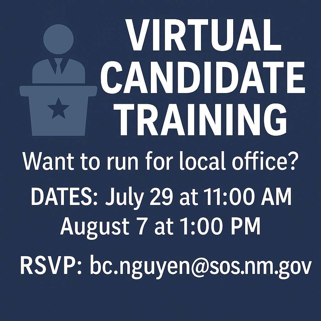 Virtual Candidate Training Sessions Offered Ahead of 2025 Local ...
